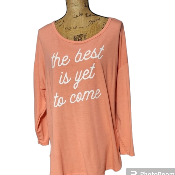 new directions | Tops | New Direction Womens Curvy Peach Colored Top ...